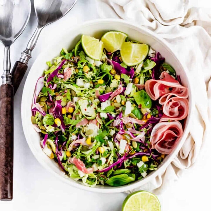 Brussels Sprout and Pancetta Salad with Chili-Lime Vinaigrette - Pass ...