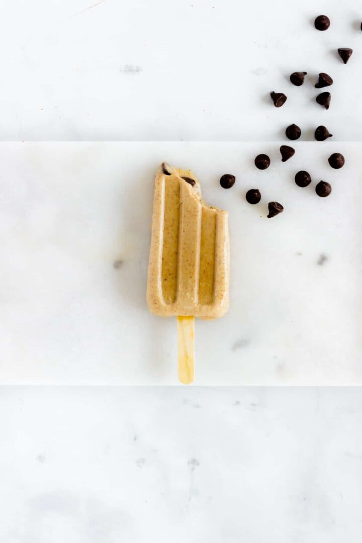 Chocolate Chip Cookie Dough Popsicles - Pass Me Some Tasty