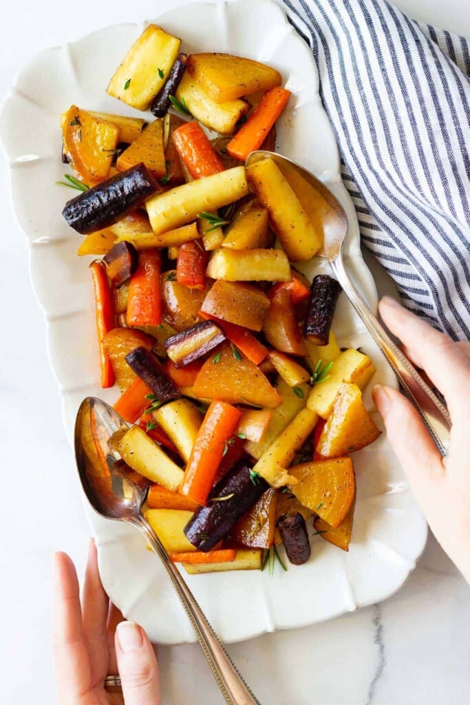 Roasted Root Vegetables - Pass Me Some Tasty