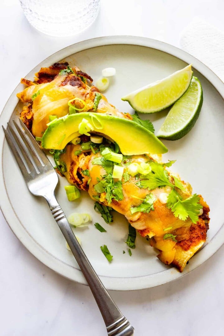 Chicken Enchiladas with Red Sauce - Pass Me Some Tasty
