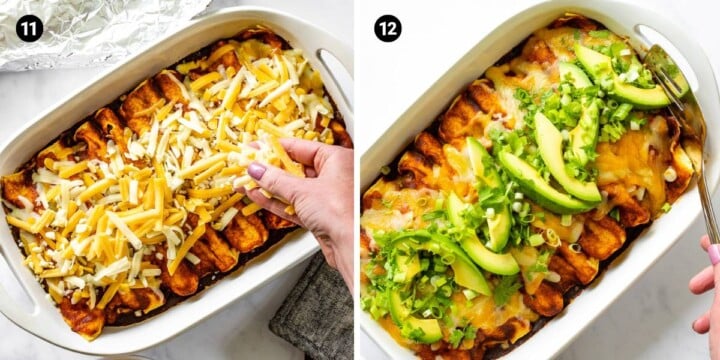 Chicken Enchiladas with Red Sauce - Pass Me Some Tasty